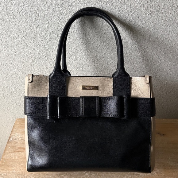kate spade | Bags | Kate Spade Villabella Avenue Elena Black And Cream ...